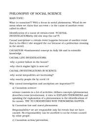 Philosophy of social science - Docsity