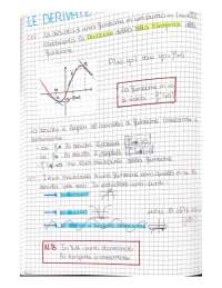 Matematica: le derivate con formule e esempi svolti - Docsity