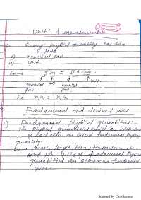 Units And Dimensions - 11th class notes - Docsity