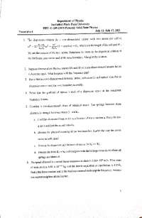 Solid state physics crystallography assignment tutorial sppu - Docsity
