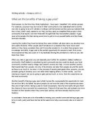 Essay example C1 level - Docsity