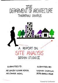 Guide to site analysis - Docsity