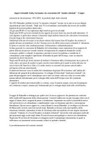 Imperi coloniali: Italia, Germania e la costruzione del "mondo coloniale" - Docsity