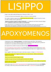 Lisippo e Apoxiomenos - Docsity