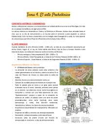 El Arte prehelenico, tema 4 - Docsity