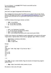 Schema tabelle in HTML - Docsity