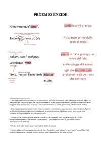 Analisi proemio eneide - Docsity