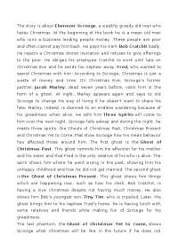 A Christmas carol English summary - Docsity