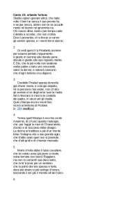 Canto 23 orlando furioso - Docsity