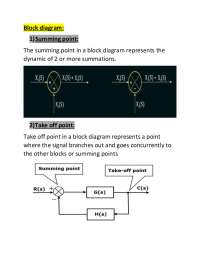 Signal flow graph and block diagram - Docsity