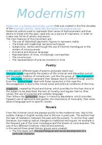 English literature: Modernism - Docsity