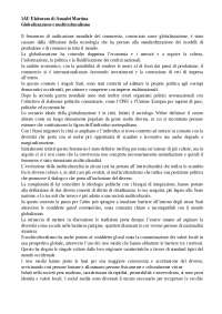 Elaborato di maturità “globalizzazione e il multiculturalismo” -Liceo delle Scienze Umane ...