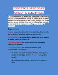 Conceptos basicos en la electronica basica en bachiller - Docsity
