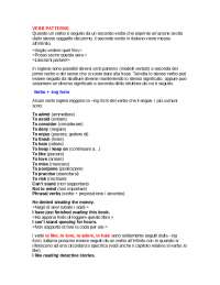 Inglese Verb Patterns - Docsity