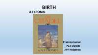 ENGLISH- CHAPTER BIRTH (Notes PPT) - Docsity