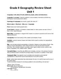 Grade 9 Geography Full Course Summary | Study notes Geography | Docsity