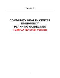 Community Health Guidelines - Docsity