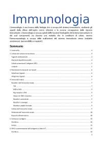Guida sintetica di immunologia - Docsity