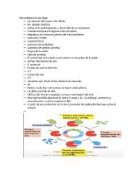 Proliferacion celular - Docsity