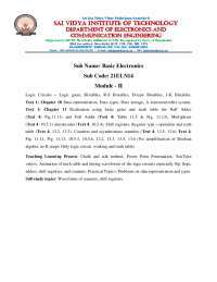 Hand written notes of basic electronics - Docsity