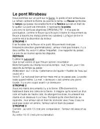 Analisi della poesia "Le pont Mirabeau" di Apollinaire - Docsity