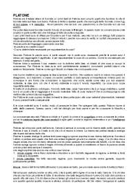 Platone schema riassuntivo tipo mappa, dettagliato, filosofia - Docsity