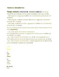 Schemi di grammatica tedesco per maturità - Docsity