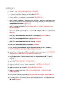 RISPOSTE ESATTE LIM MODULO 4 | Panieri di Elementi di Informatica - Docsity