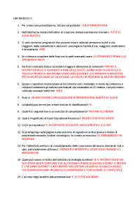 RISPOSTE ESATTE LIM MODULO 3 | Panieri di Elementi di Informatica | Docsity