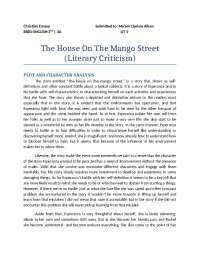 The House on Mango Street - Docsity