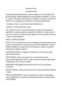 STORIA : RISORGIMENTO - Docsity