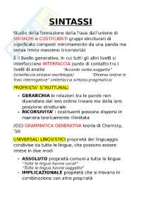 Spiegazione della sintassi - Docsity