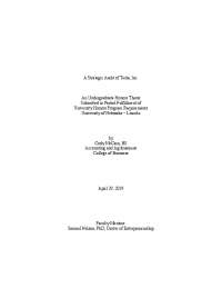 A Strategic Audit of Tesla, Inc. - Docsity