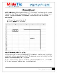 Conociendo Microsoft Excel - Docsity