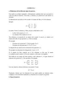 Consulta de matrices - Docsity