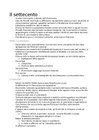 Il Settecento (Illuminismo, Neoclassicismo, l'Arcadia) | Appunti di Italiano - Docsity