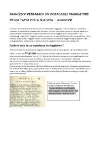 Francesco petrarca e la cattività avignonese - Docsity