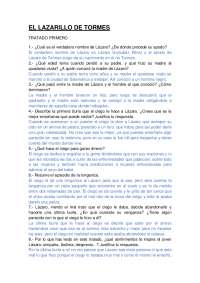 Trabajo lazarillo de tormes - Docsity