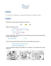 Past simple and continous - Docsity