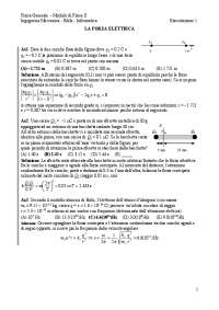 Esercizi Fisica, modulo Elettromagnetismo ed Onde | Esercizi di Fisica - Docsity