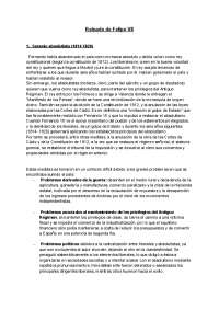 Reinado de felipe vii - Docsity