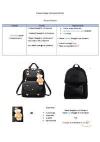 Schema Past Simple Present Perfect - Docsity