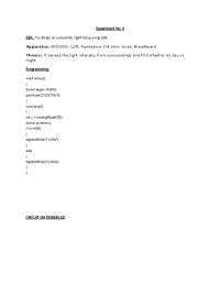 Automatic street light using ldr - Docsity