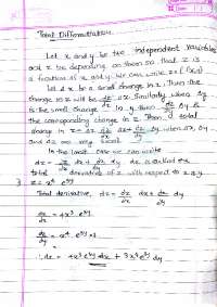 Total differentiation - Docsity