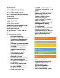 Summary in Biochemistry - Docsity