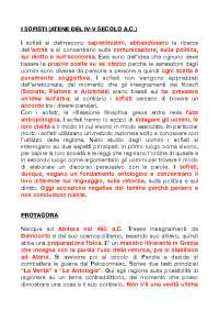 I sofisti e la loro filosofia - Docsity
