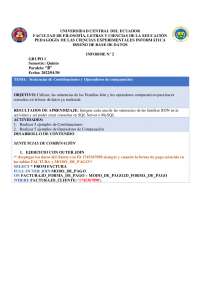 Programación en SQL Server, ejercicios - Docsity