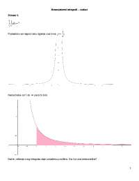 Nesvojstveni integrali - reseni zadaci | Vežbe' predlog Matematica ...