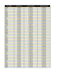 Practica excel tablas y base de datos | Ejercicios de Seguridad e Ingeniería de Bomberos | Docsity