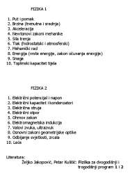 Pitanja za ispit iz Fizike 1 i 2 | Ispiti' predlog Fizika | Docsity